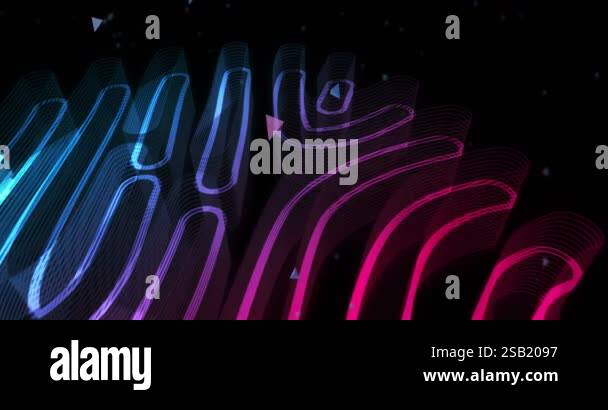 Fingerprint biometric identification access security symbol digital ...