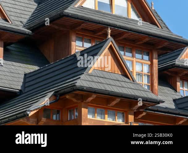 traditional highlander house with a podhale Stock Video Footage - Alamy