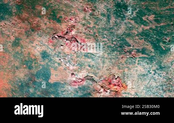 rusting old metal plate painted with green paint Stock Video Footage ...