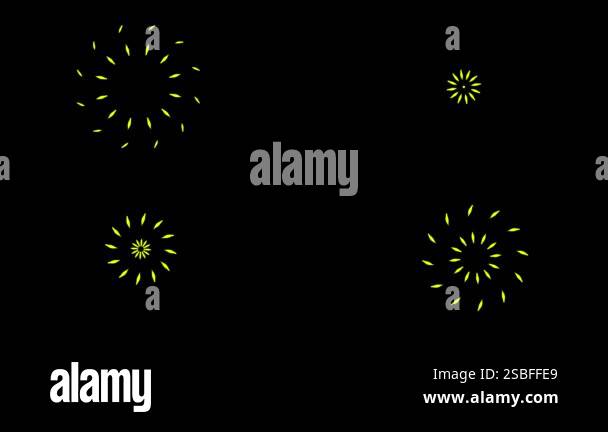 Circle Burst Motion Graphics animation, Bursts And Sparks, Circle blast on black screen ...