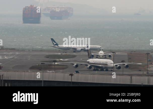 HONG KONG - JANUARY 26, 2025: Airbus A350 of Cathay Pacific, Airbus ...