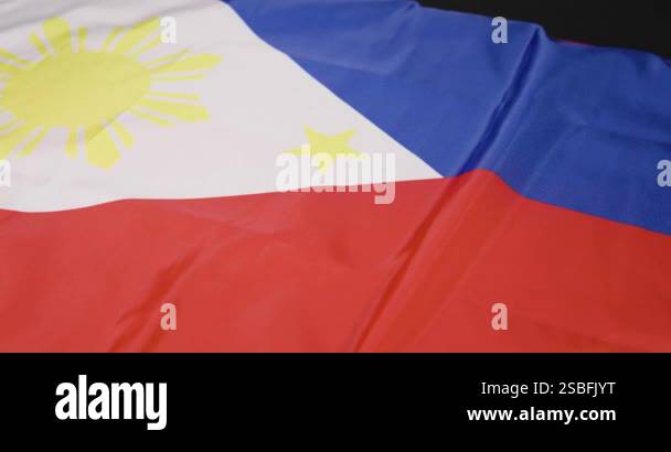 This video shows the vibrant Philippines flag waving, highlighting its ...