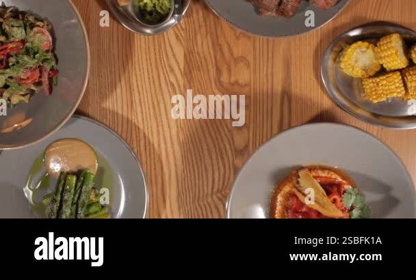 Yummy eastern cuisine served in the restaurant. Georgian food. High ...