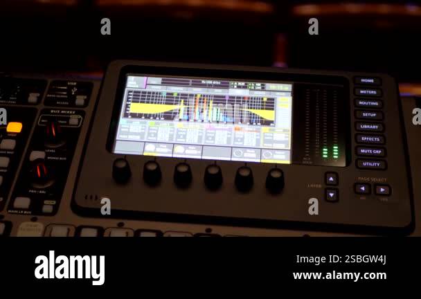 Digital mixing console. Mastering the mix, a digital canvas for sonic ...