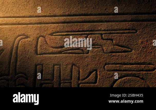 Helicopter Symbol In Egyptian Hieroglyphs 2 Versions Stock Video ...