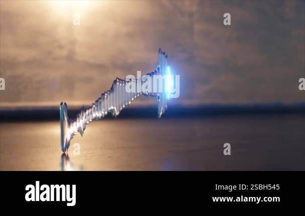 Glass sound waves change dynamically against a warm background ...