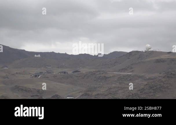 Astronomical observatory high up in Sierra Nevada mountain range ...