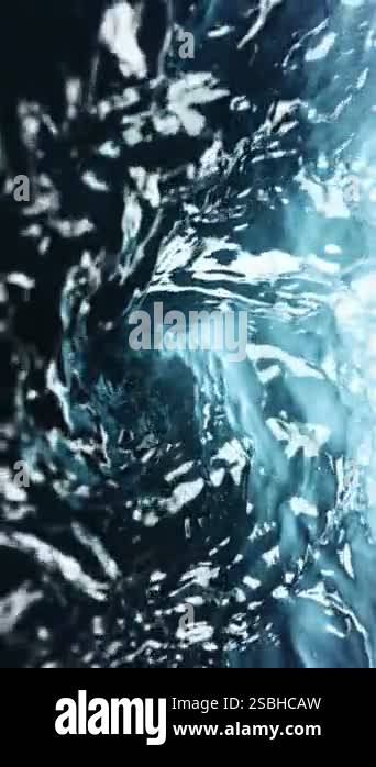 Super Slow Motion of Water Waves in Detail. Filmed on High Speed Cinema ...