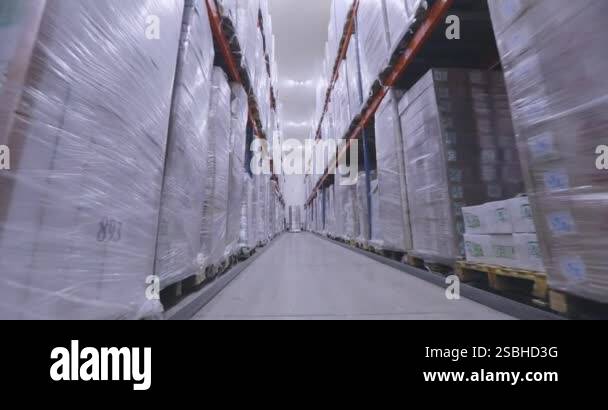 Refrigerated Warehouse. Frozen storage warehouse. Refrigerated and ...