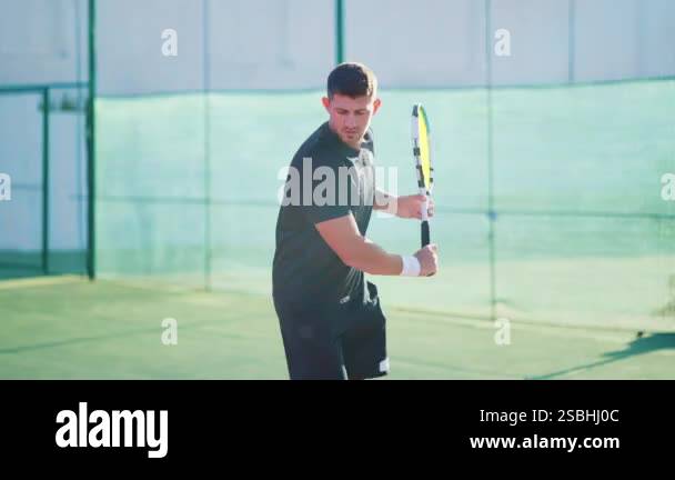 Racket striking ball Stock Videos & Footage - HD and 4K Video Clips - Alamy