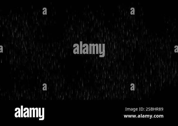 Rain Falling Effects overlay on black background stock video Stock ...