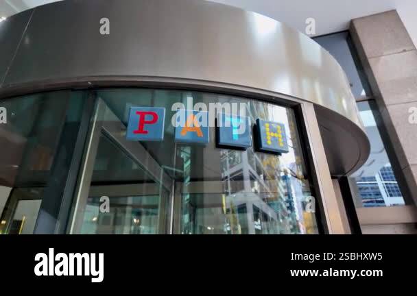 PATH underground walkway sign in Toronto 4K Stock Video Footage - Alamy