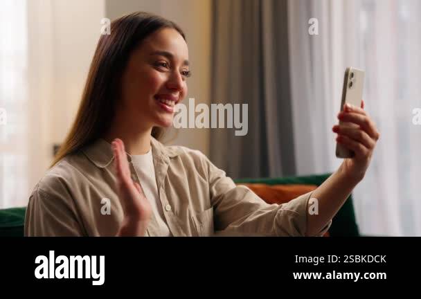 Caucasian woman female girl lady influencer blogger vlogger talking ...