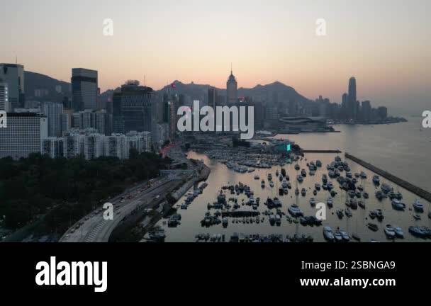 Causeway Bay Typhoon Shelter Scenic Harbor Iconic Maritime Landmark ...