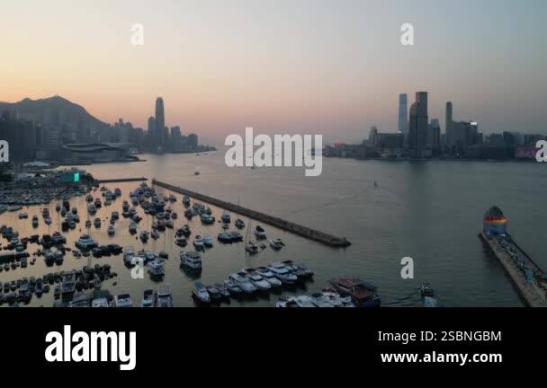 Causeway Bay Typhoon Shelter Scenic Harbor Iconic Maritime Landmark ...