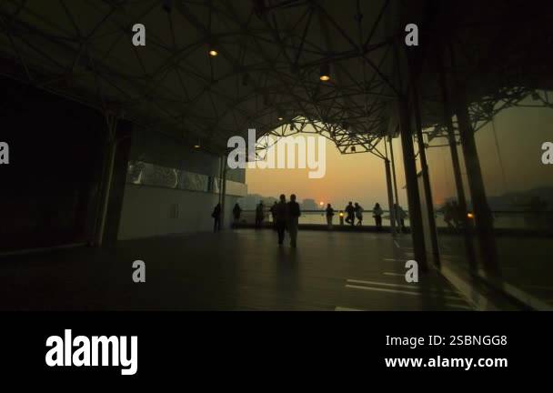 China Ferry Terminal Observation Deck Scenic Skyline Harbor View Hong ...