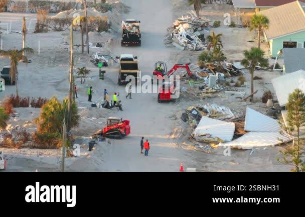 Hurricane Milton aftermath cleanup on Manasota Key in Englewood ...