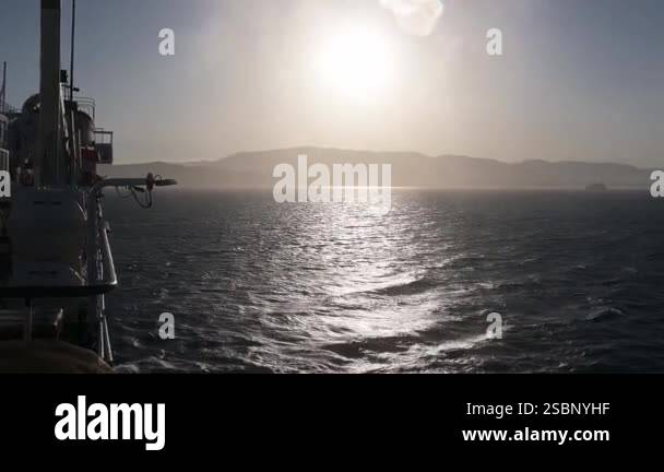 Tanger Med, Fahs-Anjra - Morocco - 08-22-2024: View from a ship toward ...