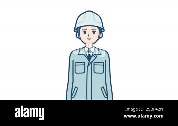 young engineer avatar character vector illustration design Stock Video ...
