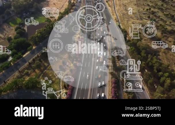 Transportation and technology concept. Intelligent Transport Systems ...