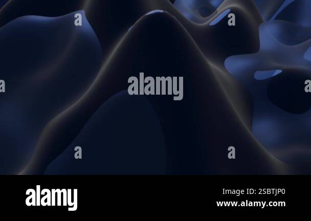 Black and Blue ripple texture landscape abstract background 4k three ...