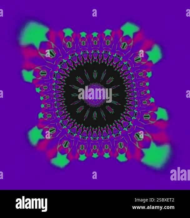 Seamless animation of psychedelic colorful line swirls with turbulence ...