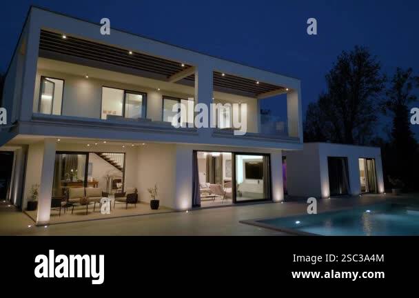 Modern villa with balconies Stock Videos & Footage - HD and 4K Video ...
