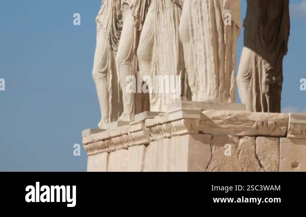 Caryatids and Atlanteans myths and legends of Ancient Greece. Portico ...