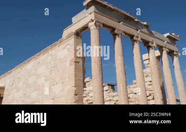 flutes column types antique style ionic in the form of twisted rags of ...