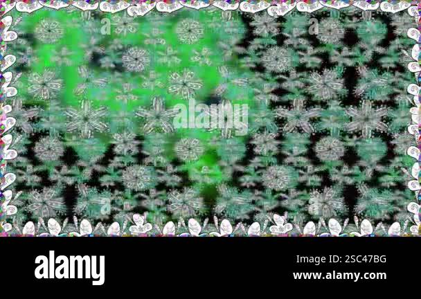 Motion footage background with colorful elements. Flowers. Vintage ...