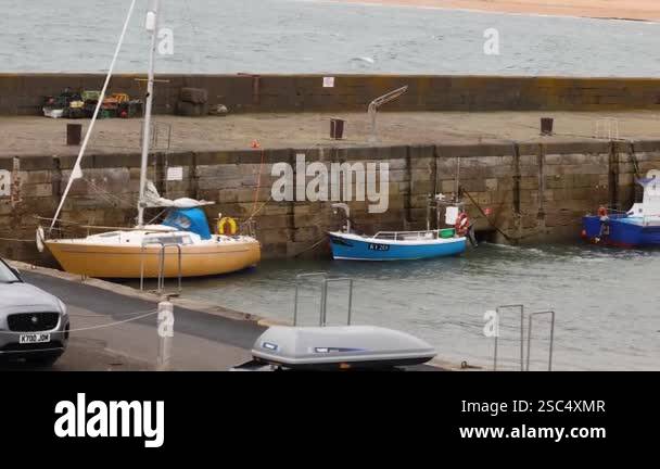 Boats docking coastal town Stock Videos & Footage - HD and 4K Video ...