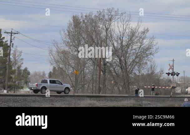 Steam train 2816 travelling across the Canadian prairies Stock Video ...