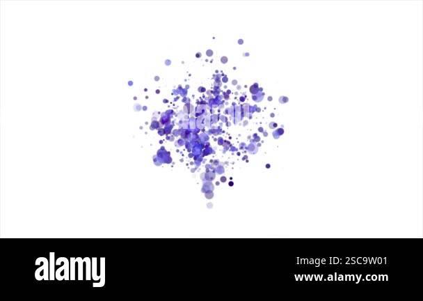 Abstract particles on white isolated background, purple particles Stock ...