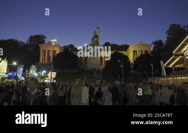 October 2, 2024. Munich, Germany. Bavaria Statue und Ruhmeshalle an ...