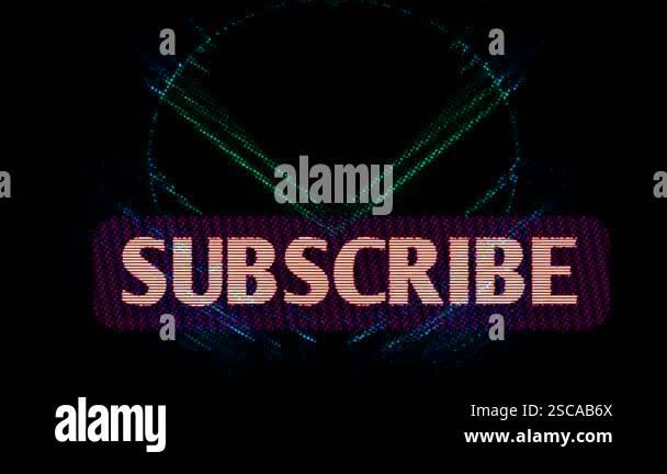 Violet Subscribe Button Going Up on the Blue Abstract Background. This ...