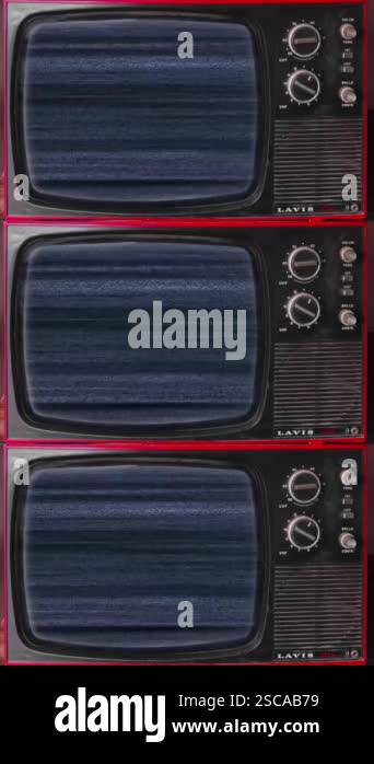 vertical Old 90s retro crt monitor with glitch effect, damage vhs, bad ...