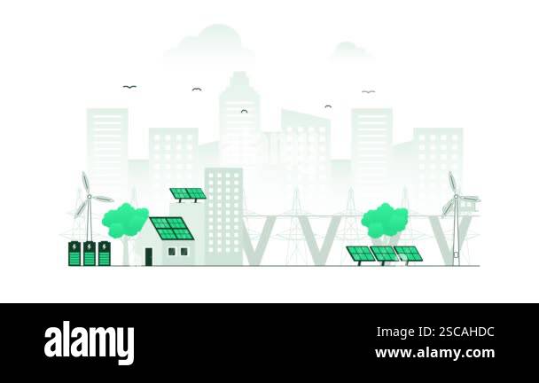 Sustainable city power with green infrastructure planning. Alternative ...