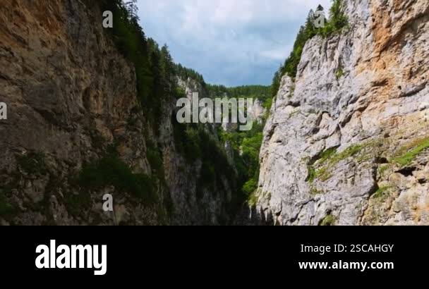 Beautiful Mountain Passage Crevice River Bank In Central Bulgaria Sharp ...
