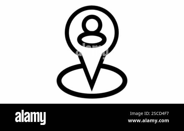 Modern personal Location pin animated icon - location and navigation ...