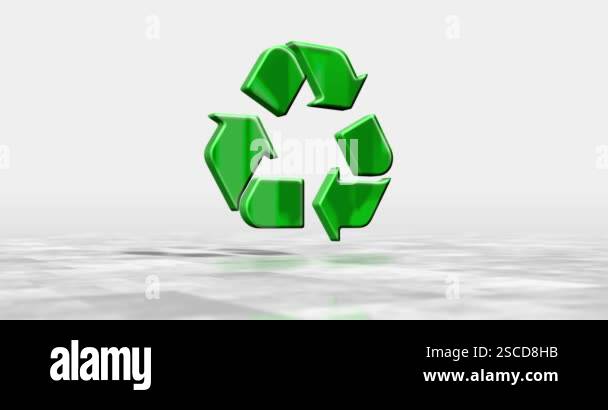 Recycling ecology environment and waste segregation 3d symbol plastic ...