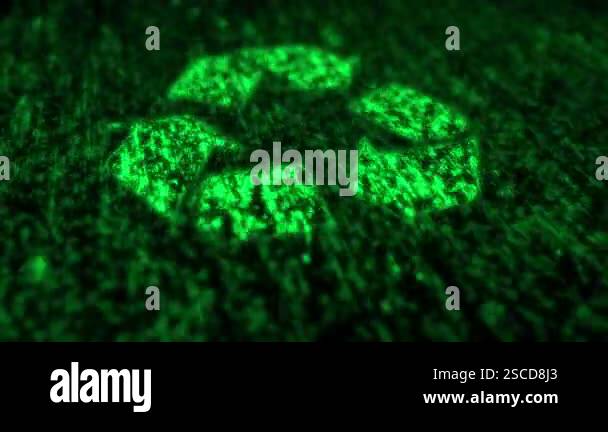 Recycling ecology environment and waste segregation symbol matrix style ...