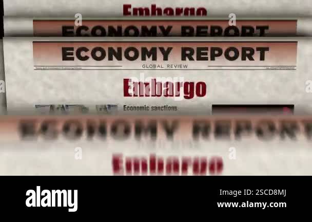 Embargo trade sanctions and economic war vintage news and newspaper ...