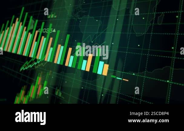 Green energy clean power and sustainable economy charts and graphs ...