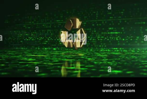 Recycling ecology environment and waste segregation shine symbol ...