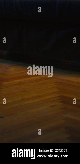 Vertical Video Modern high end studio apartment with neon lights and ...