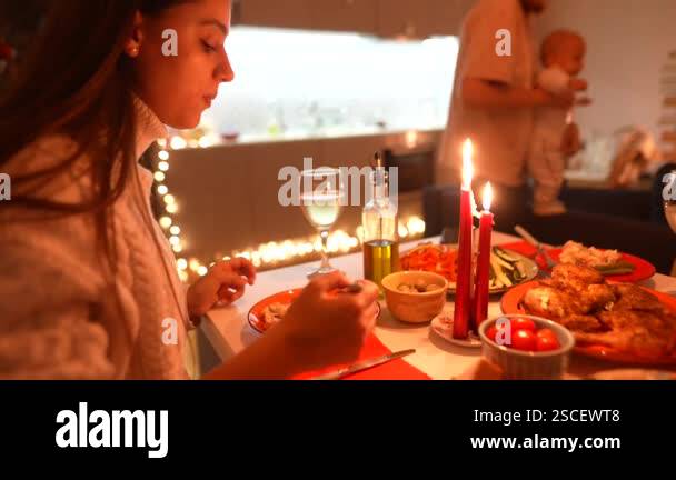 Experience a delightful, warm dinner atmosphere complete with ...