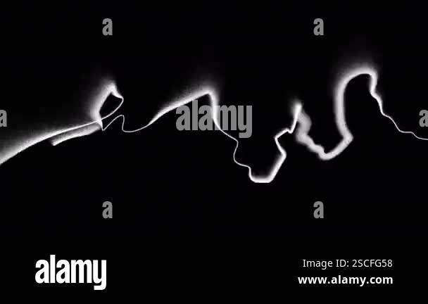 Monochromatic animation of white grunge pencil doodle lines and ...