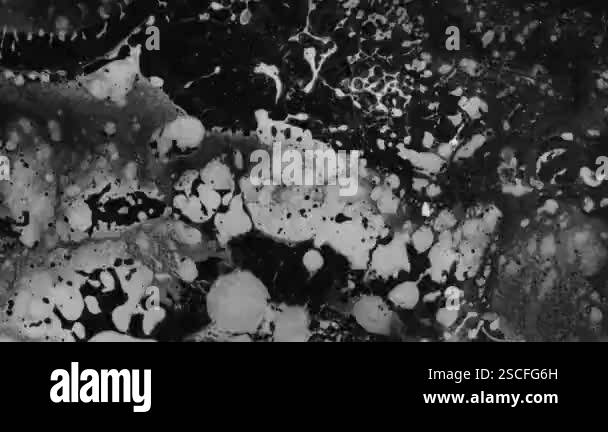 Abstract monochromatic animation of Etching textures and Paint Stains ...