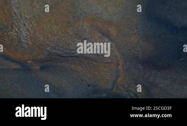 Shimmering dark fluid. Magic drip. Fantasy liquid flow sparkling ...