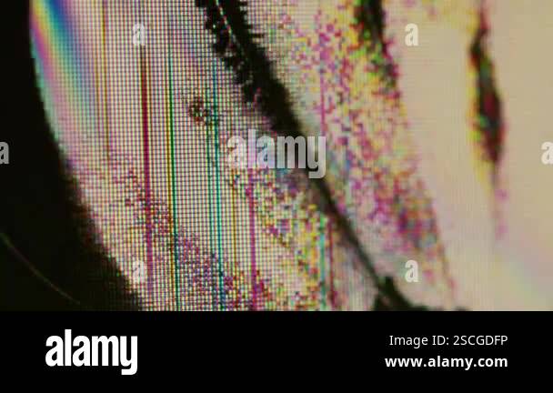 Broadcast damage. Grunge screen. Broken glass texture overlay with ...